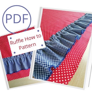 Ruffle Tutorial Sewing Pattern PDF , How to Make Ruffles , Step by Step ...