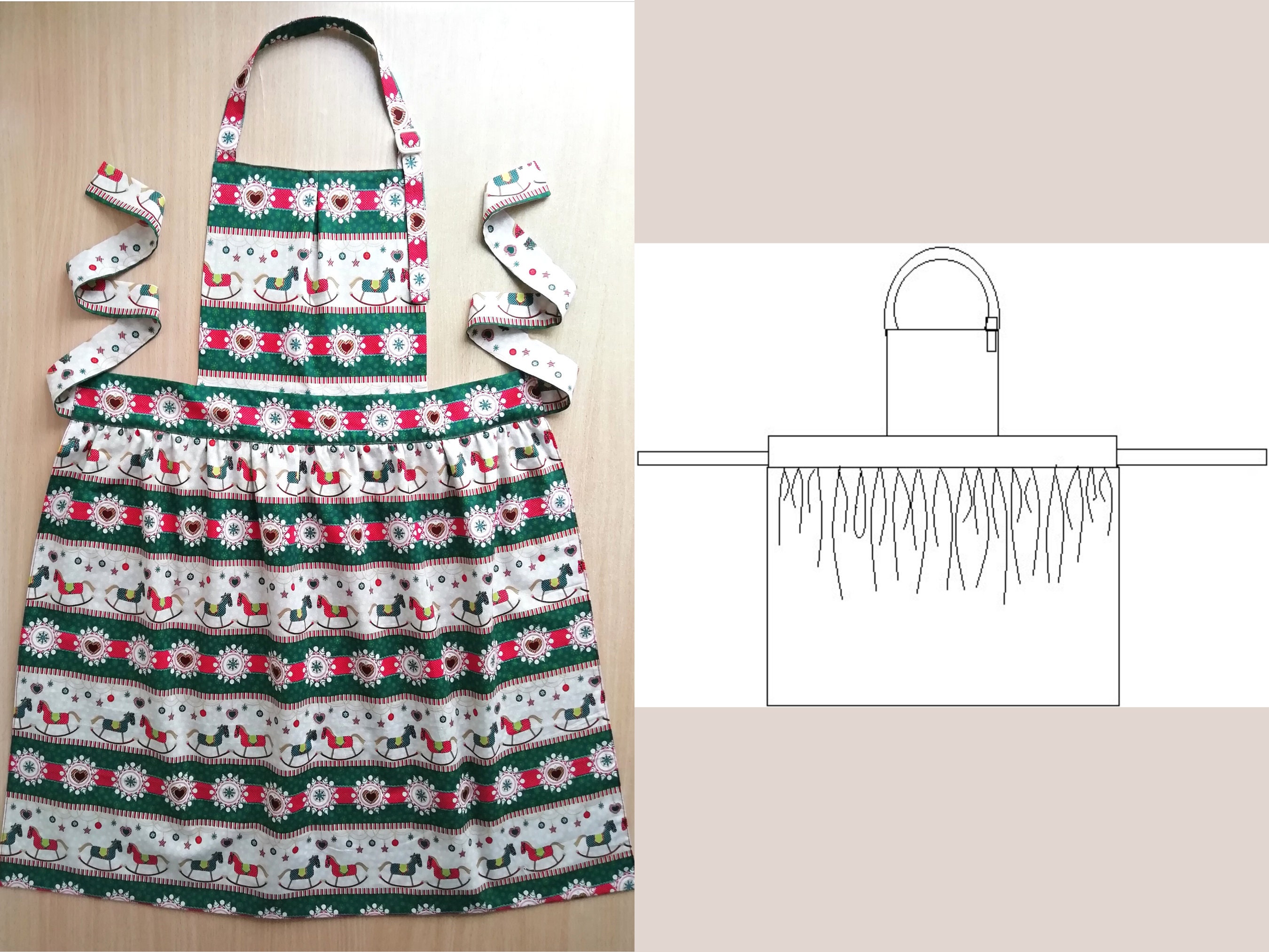 Cute Apron Pattern, Apron Sewing Pattern, Gift for Women PDF, DIY ...