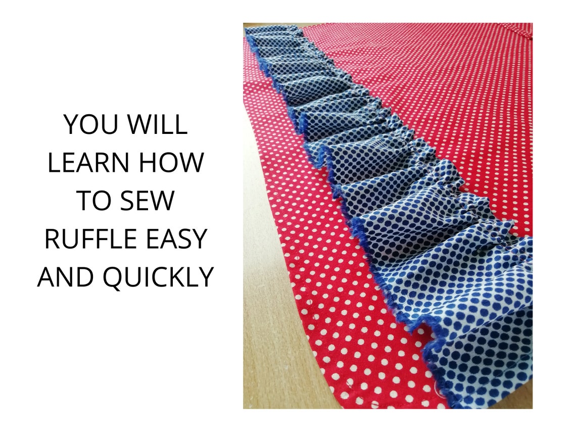 Ruffle Tutorial Sewing Pattern PDF , How to Make Ruffles , Step by Step ...