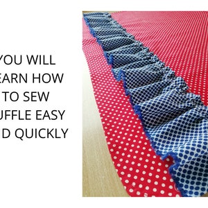 Ruffle Tutorial Sewing Pattern PDF , How to Make Ruffles , Step by Step ...