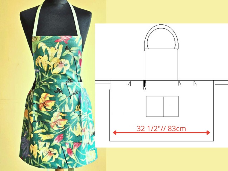 Apron Pattern Garden Gift Sewing Pattern Grandma Gift PDF Mom Birthday ...