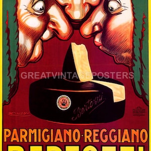 Bertozzi Parma Parmigiano Reggiano Italy Cheese Noses Smell Vintage ...
