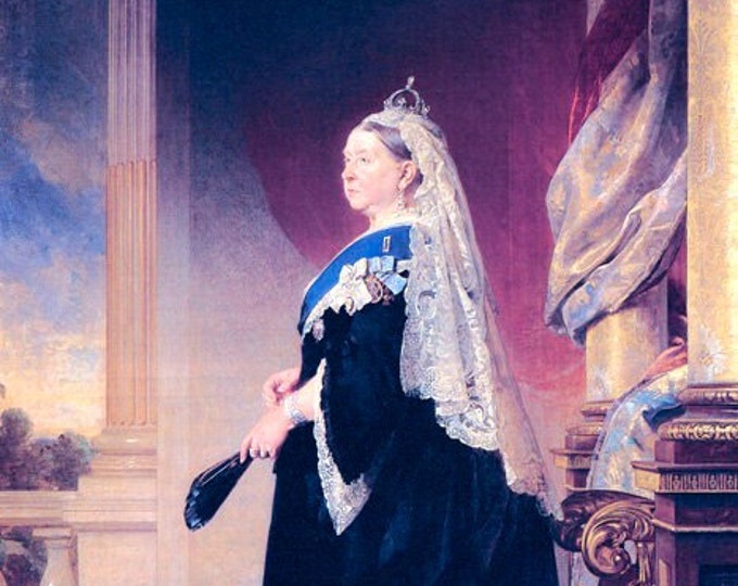 Queen Victoria Portrait England Painting by Baron Heinrich Von - Etsy