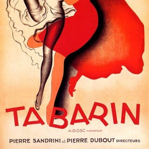 Dance Show Girl Tabarin Theater Dancing French Vintage Poster Repro - Etsy