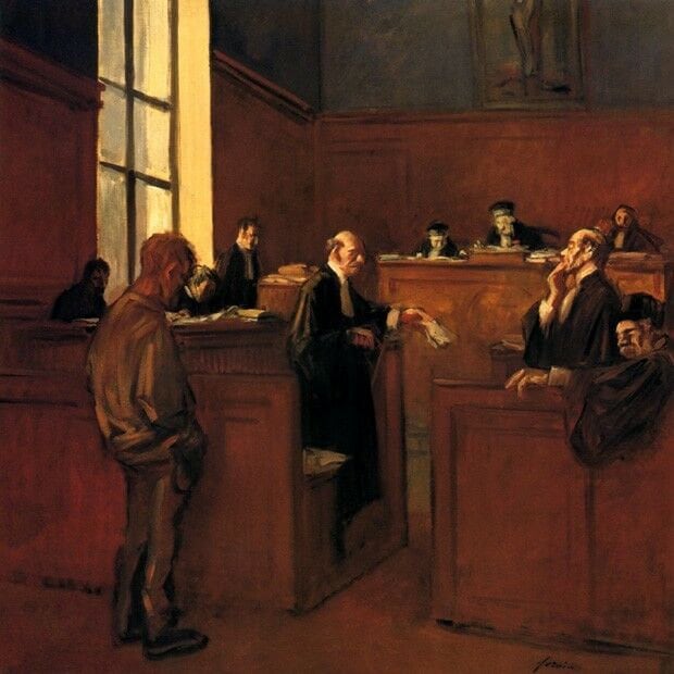 A Plea For Mercy Judge Lawyer Law Tribunal Court Painting By | Etsy