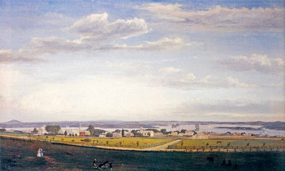 Castine From Fort George 1856 Painting Art by Fitz Hugh Lane ...