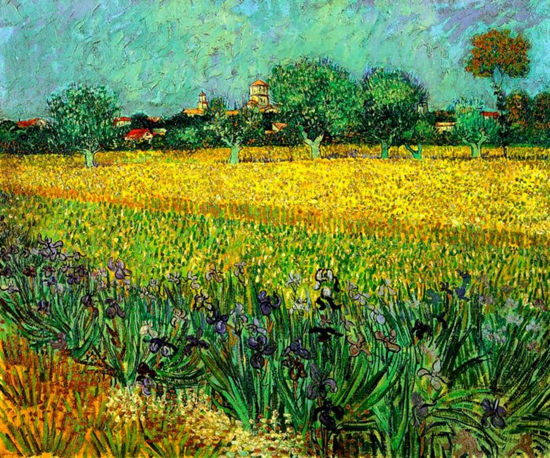 Field With Flowers Near Arles France 1888 Painting by Vincent Van Gogh ...