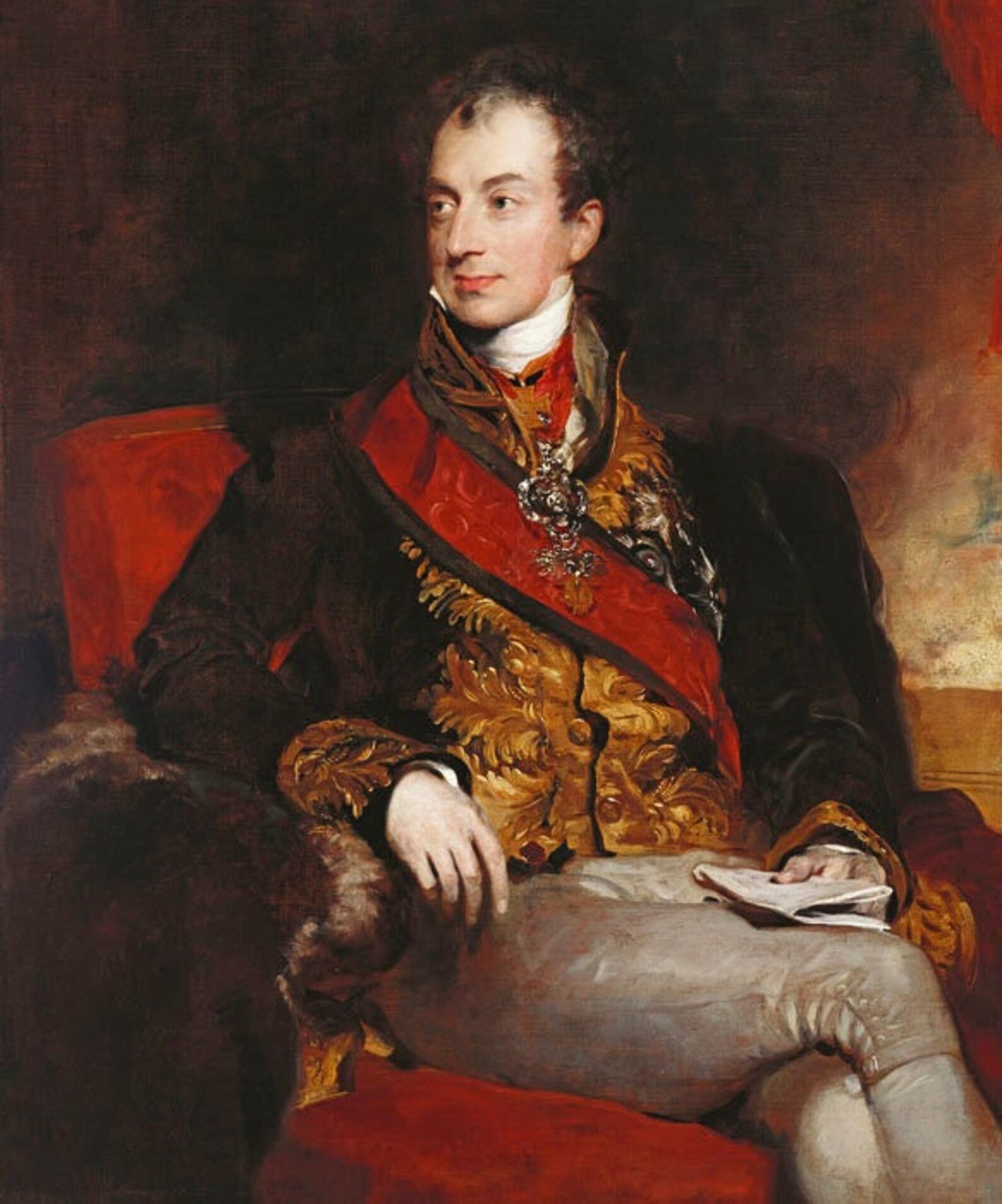 Clemens Lothar Wenzel Prince Metternich Painting by Sir Thomas Lawrence ...