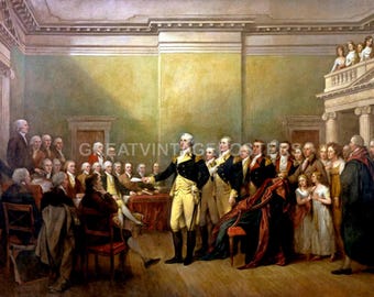 Poster, Many Sizes Available; President George Washington Resigning ...
