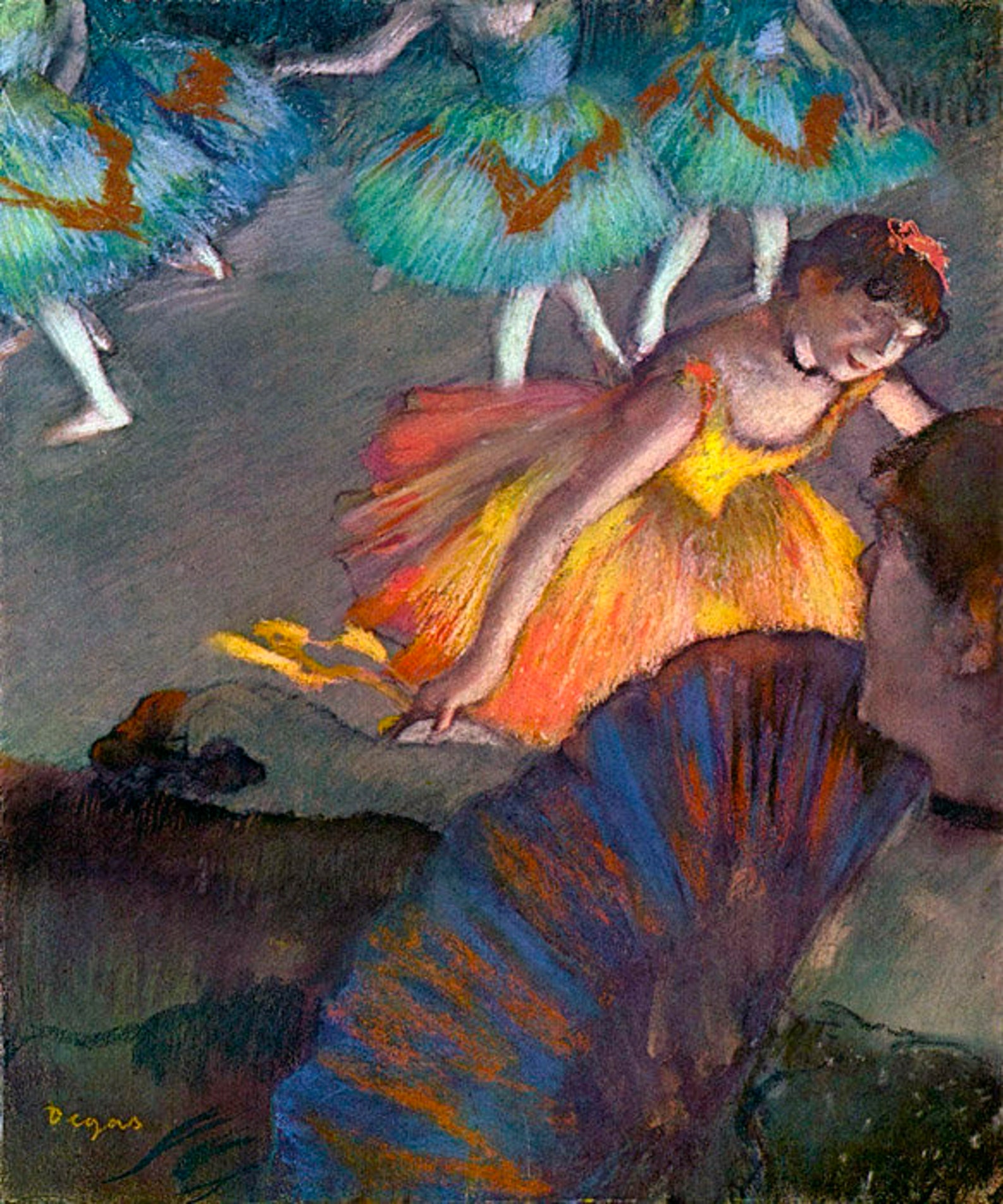 A Ballet Seen From an Opera Box Dancers Stage Dance 1885 by Edgar Degas ...