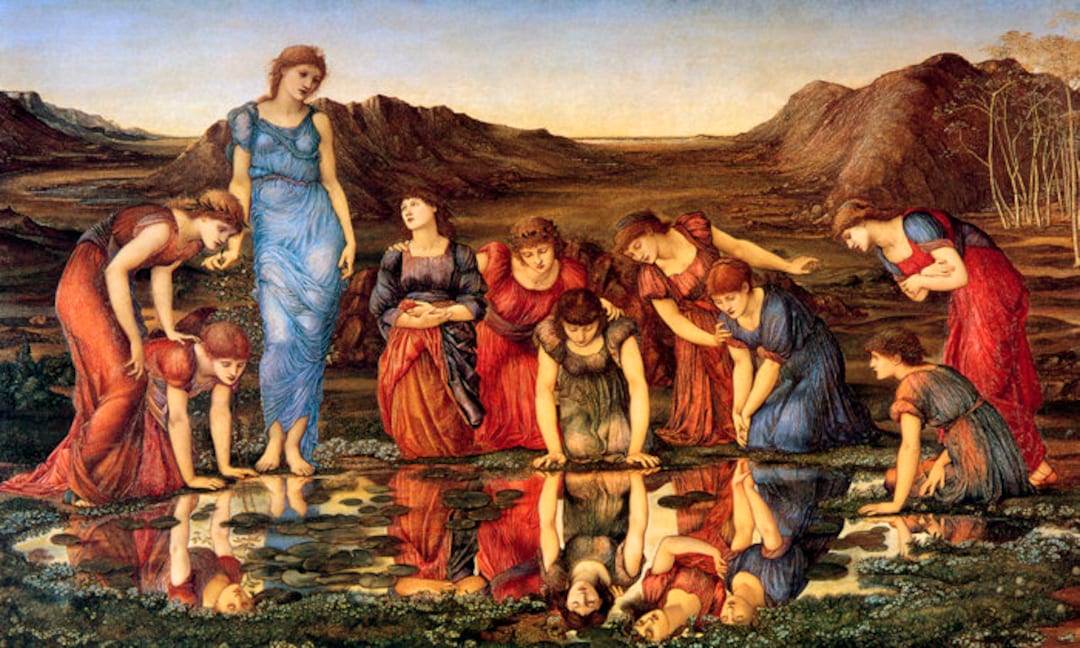 The Mirror of Venus Goddess Beauty Mythology Painting by Burne Jones ...