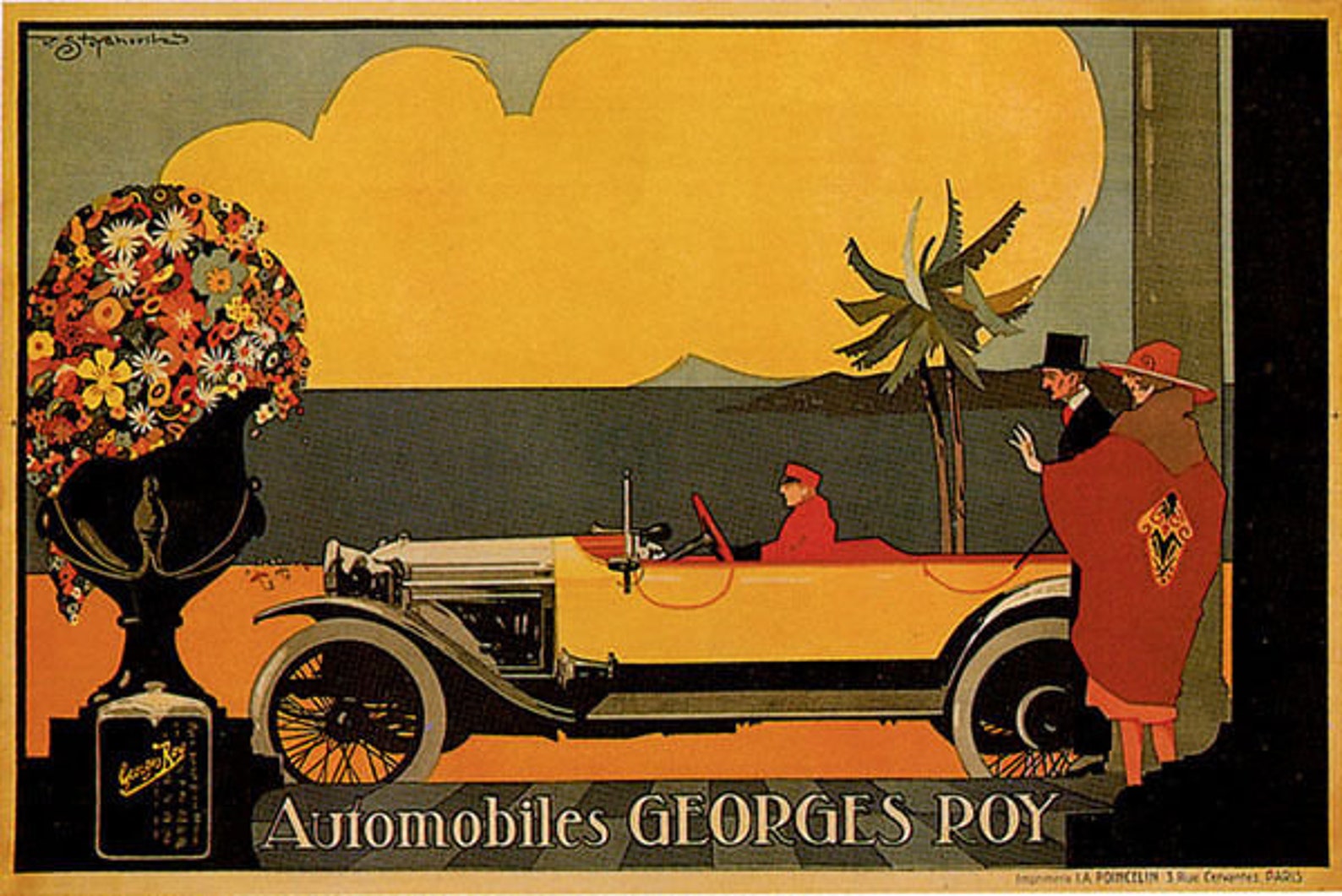 Automobiles Georges Roy Luxury Car French Vintage Poster Repro - Etsy UK
