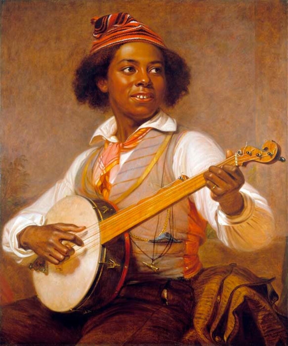 The Banjo Player Music 1856 American Painting by William - Etsy