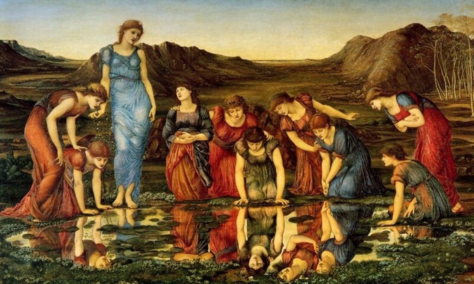 The Mirror of Venus Goddess Beauty Mythology Painting by Burne - Etsy