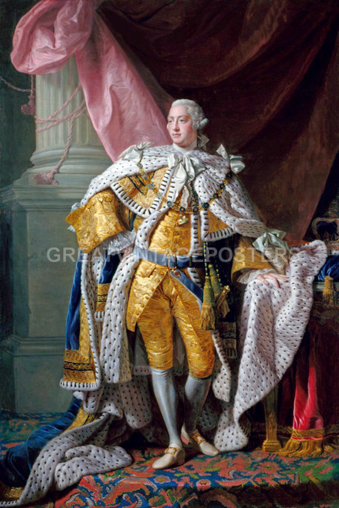 Portrait George III King of England 1762 Uk Painting by Allan Ramsay ...