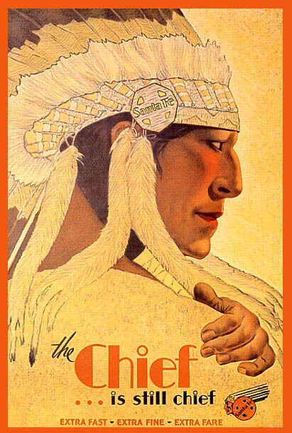 Santa Fe Indian The Chief Is Still Chief Native American | Etsy