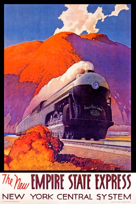 Empire State Express New York Central Train Travel American | Etsy