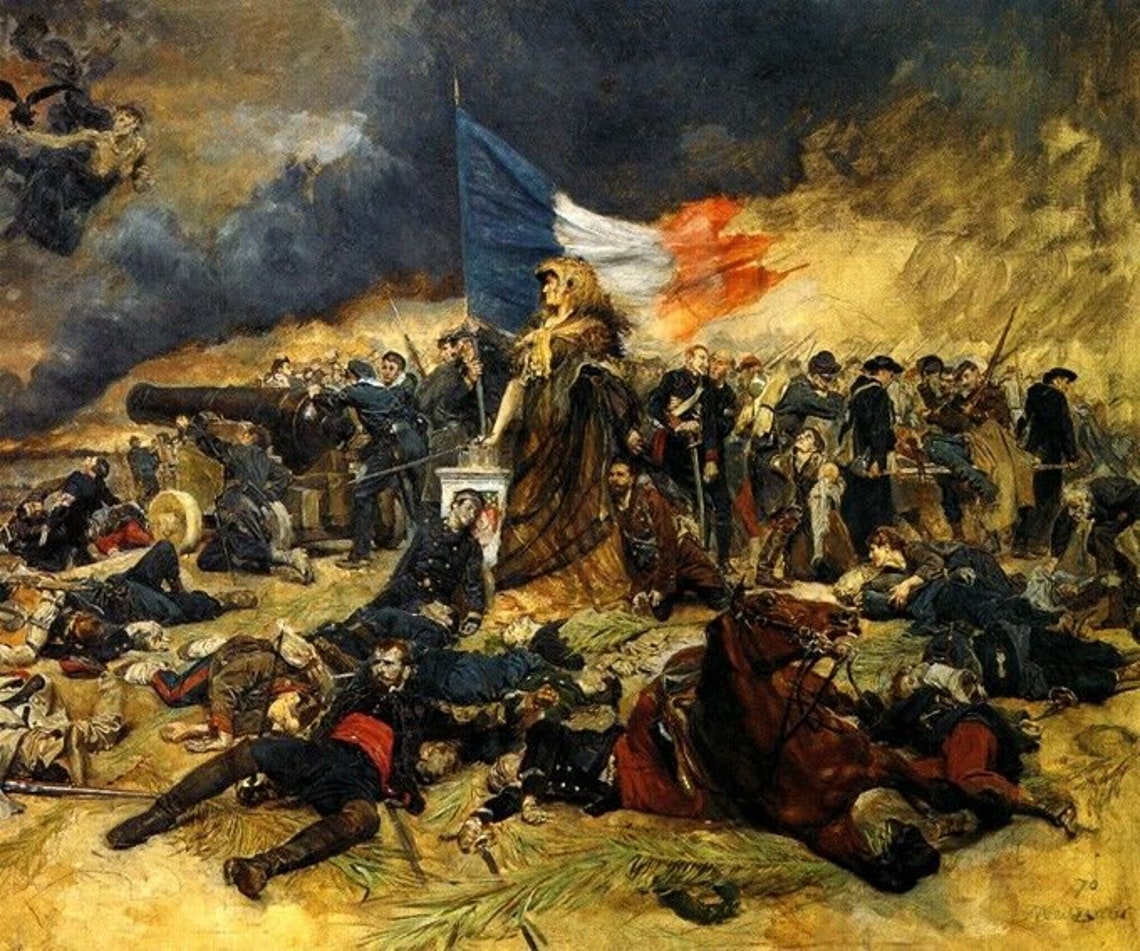 The Siege Of Paris 1870 Franco Prussian War Painting By Ernest