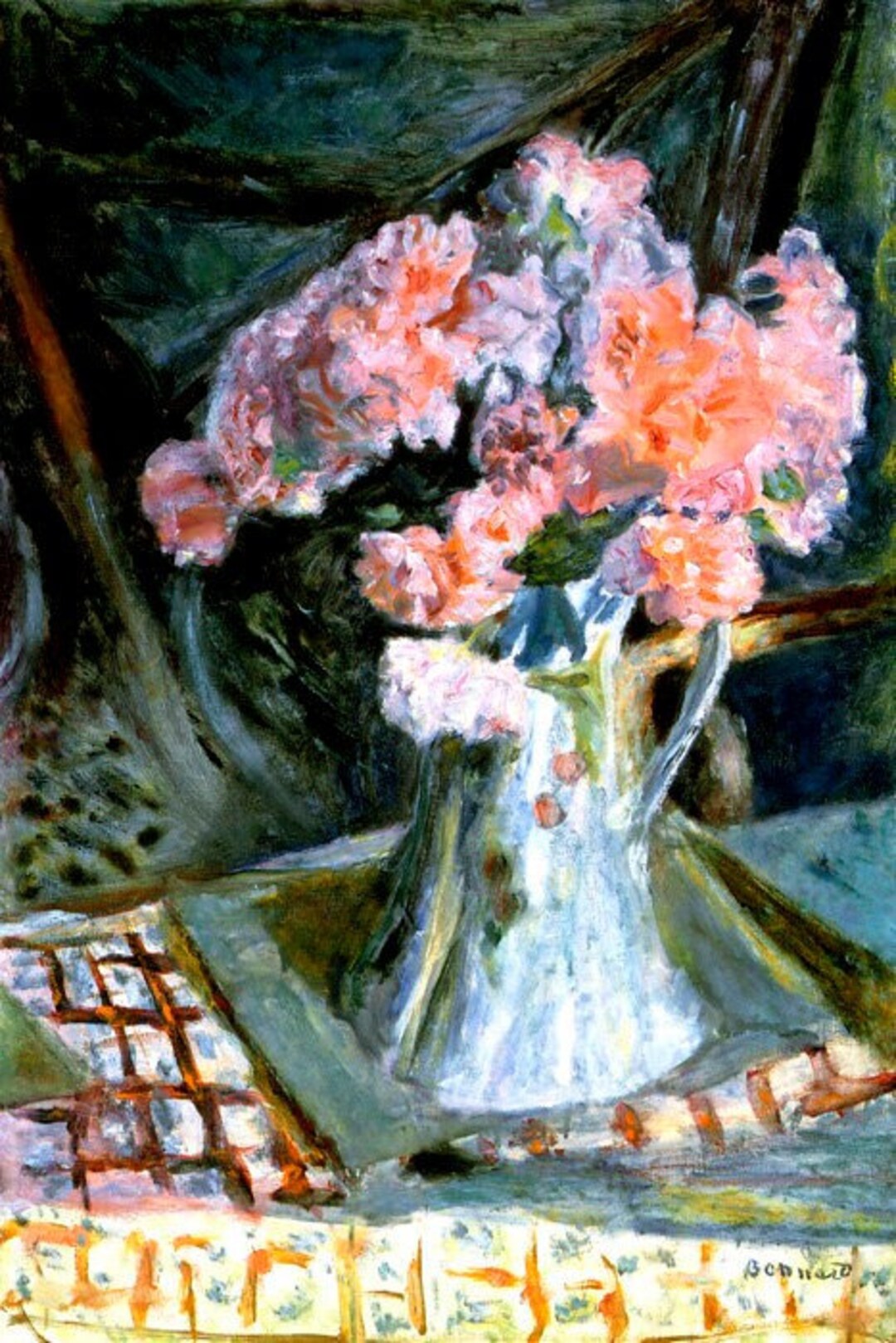 Bouquet of Flowers Spring Painting Art by Pierre Bonnard Repro - Etsy