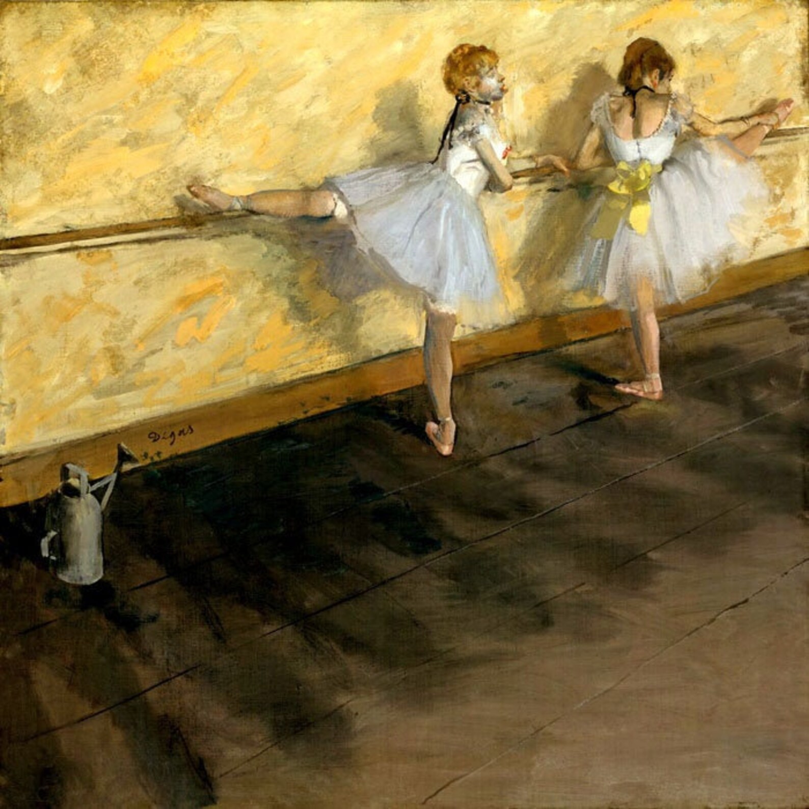 Dancers Practicing at the Barre Ballet 1877 French Painting by - Etsy