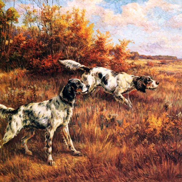 Hunting Dog Painting - Etsy