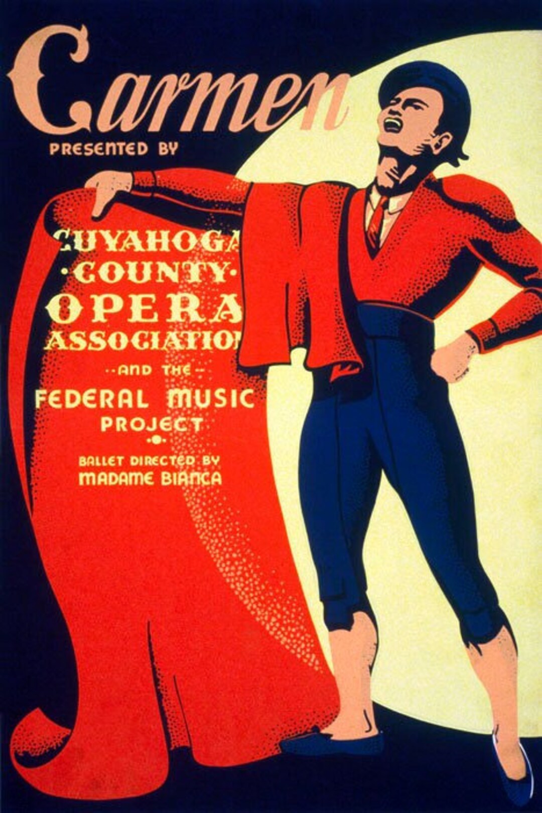 American Opera Carmen Toreador Bullfighter Cuyahoga County Vintage ...