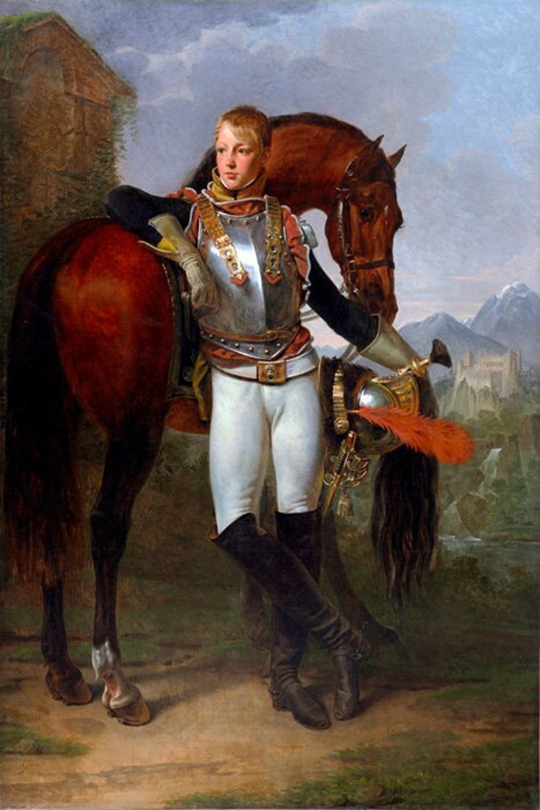 Lieutenant Charles Legrand Napoleon Soldier Painting by Antoine Jean ...