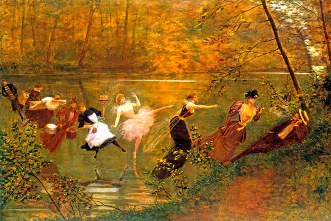 Dream of the Dandy Types of Women French Painting by Jean Beraud Repro ...