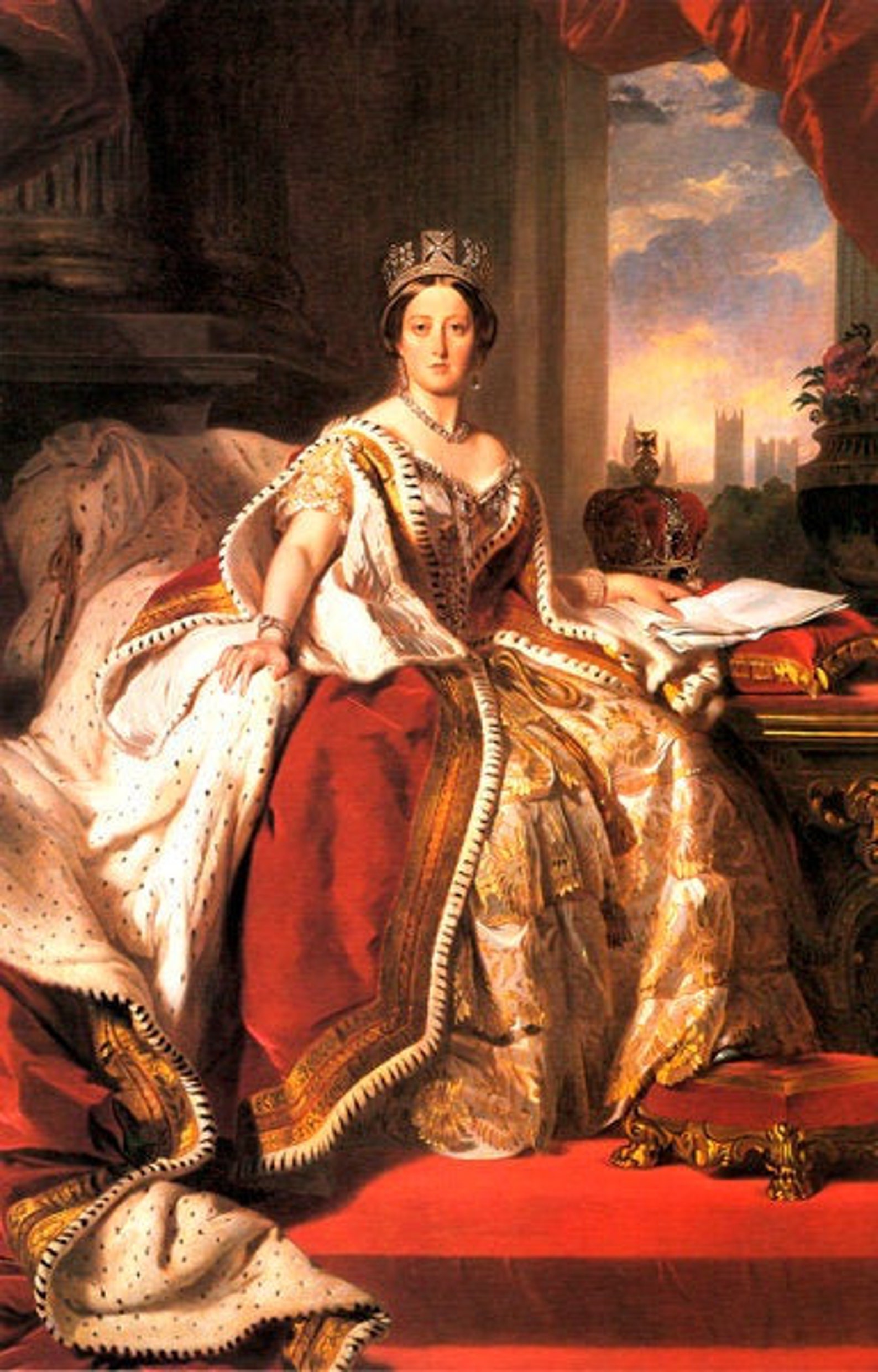 Queen Victoria England 1859 Painting by Franz Xaver Winterhalter ...