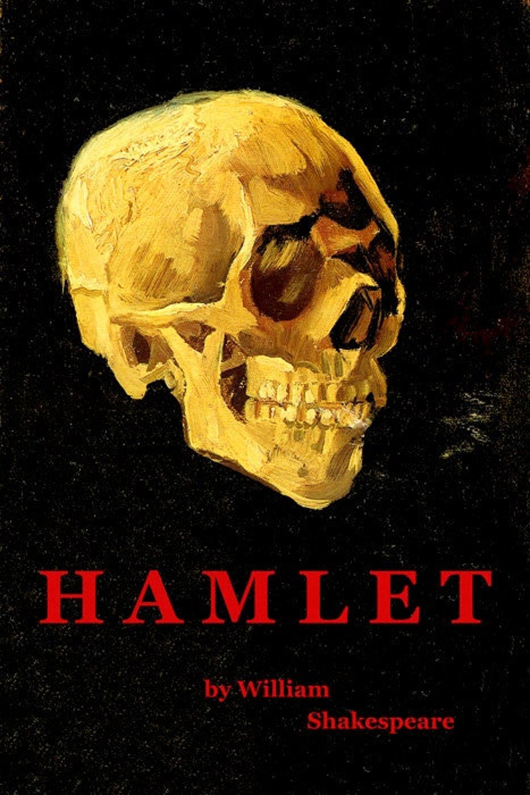 Hamlet Tragedy Theater Play Skul by William Shakespeare Vintage Poster ...