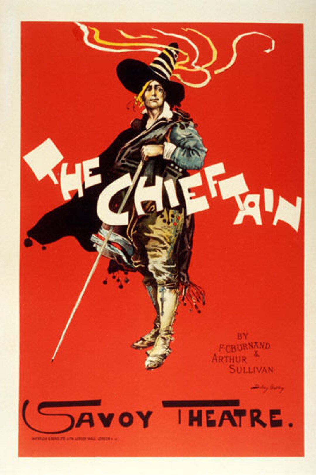 The Chieftain Comic Opera Savoy Theatre Show Vintage Poster Repro - Etsy