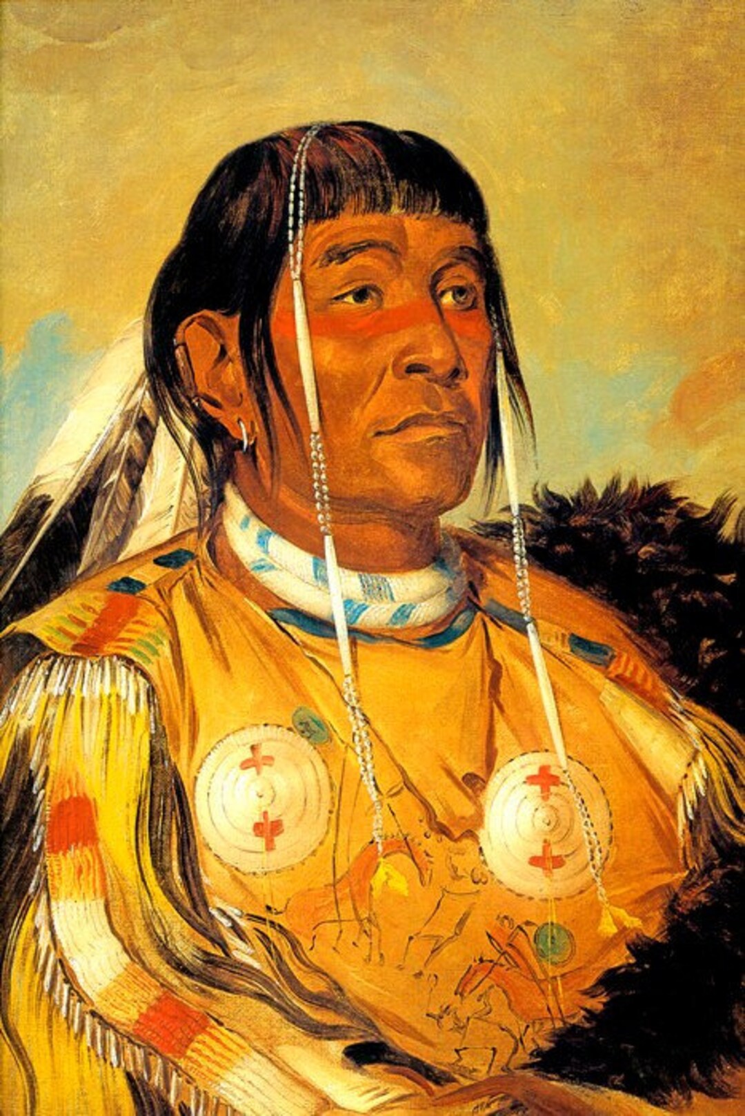 The Six Chief of the Plains Ojibwa American Indian 1832 by George ...