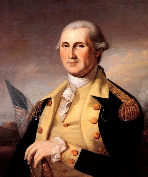George Washington American President Portrait Painting by | Etsy