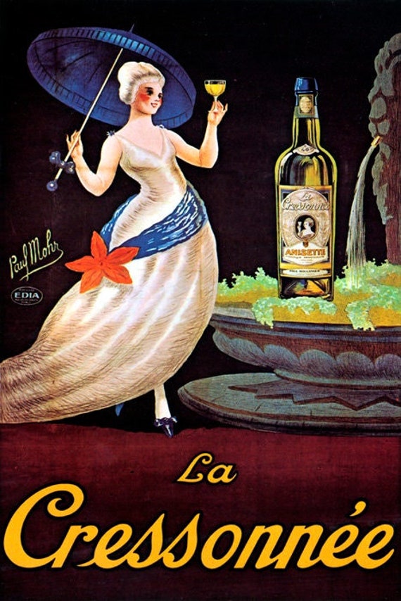Vintage French Posters Absinthe