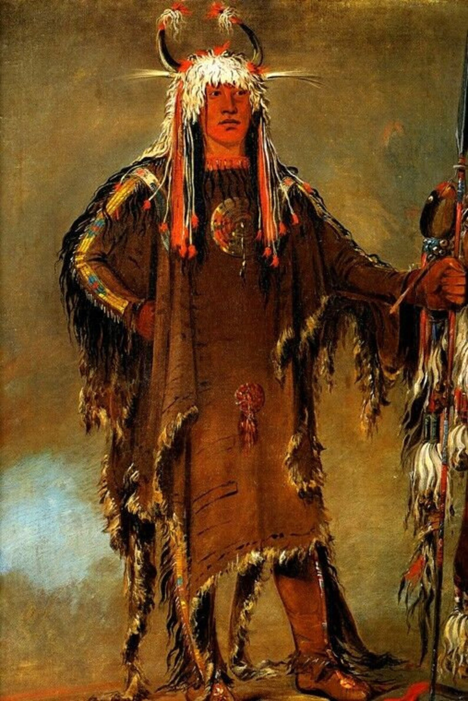 Eagle Ribs A Piegan Chief Usa American Indian 1832 By George | Etsy