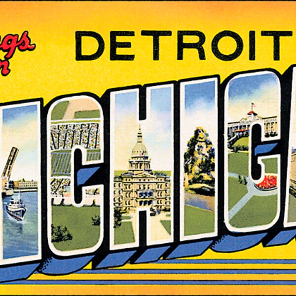 Detroit Poster - Etsy