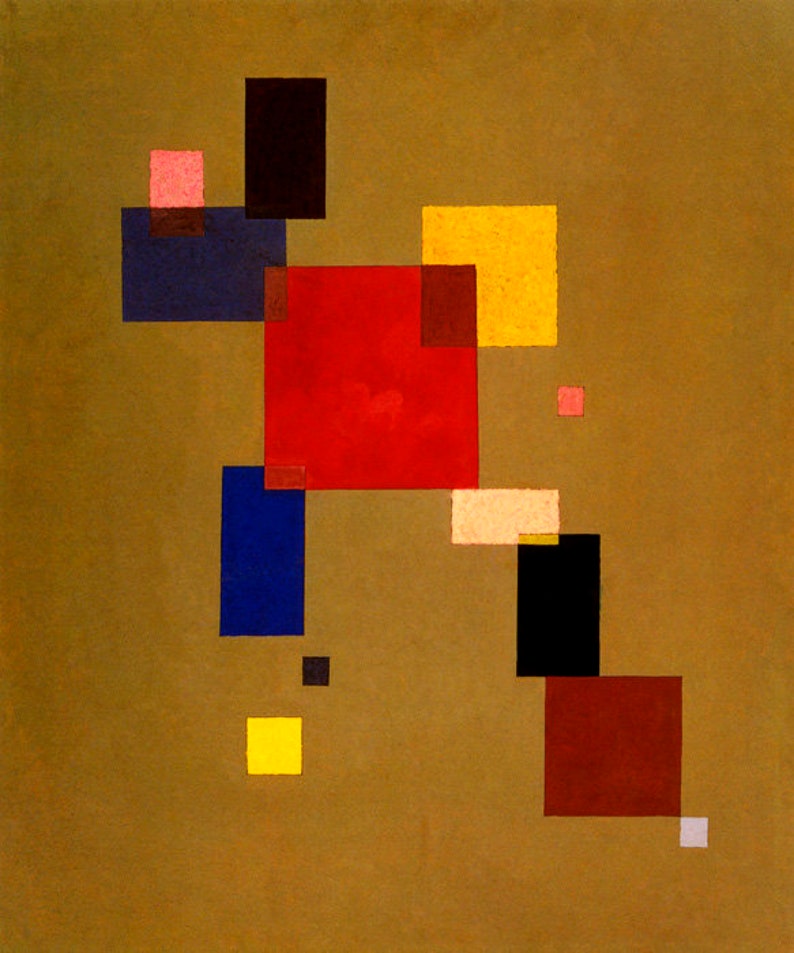 Thirteen Rectangles 1930 Fine Abstract Painting by Wassily - Etsy