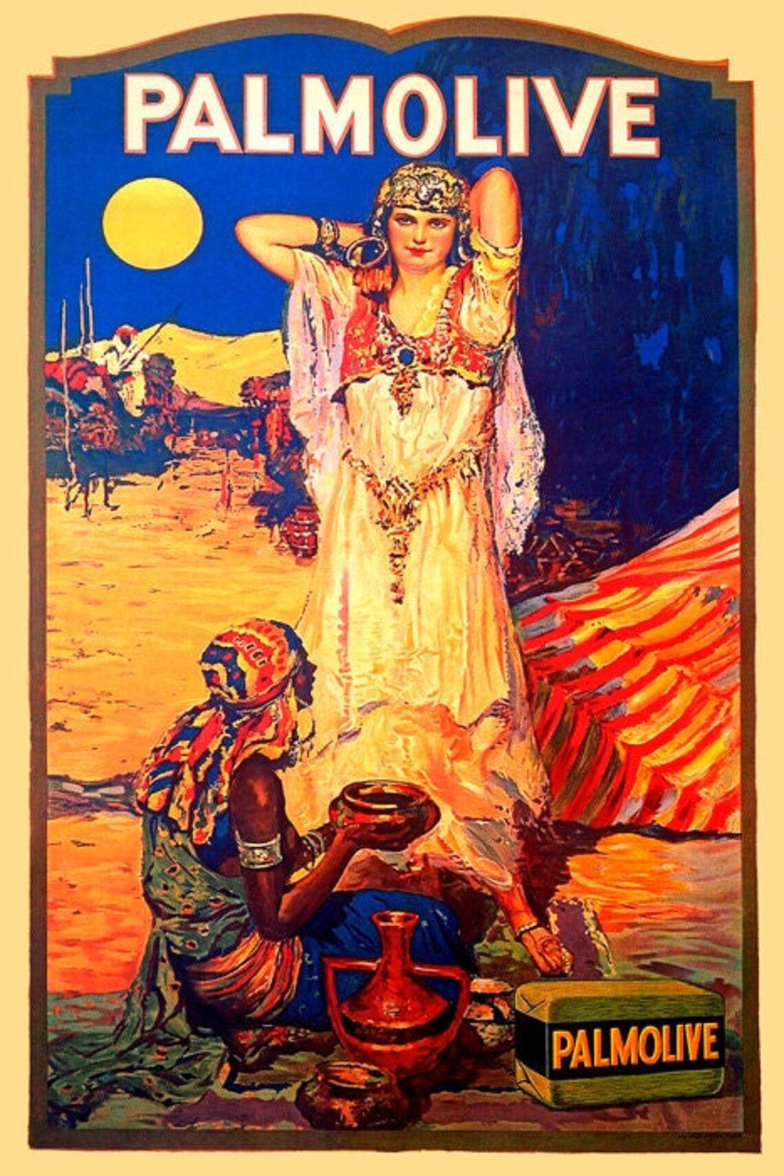 Palmolive Soap Advertising Arab Woman Beauty on the Desert - Etsy