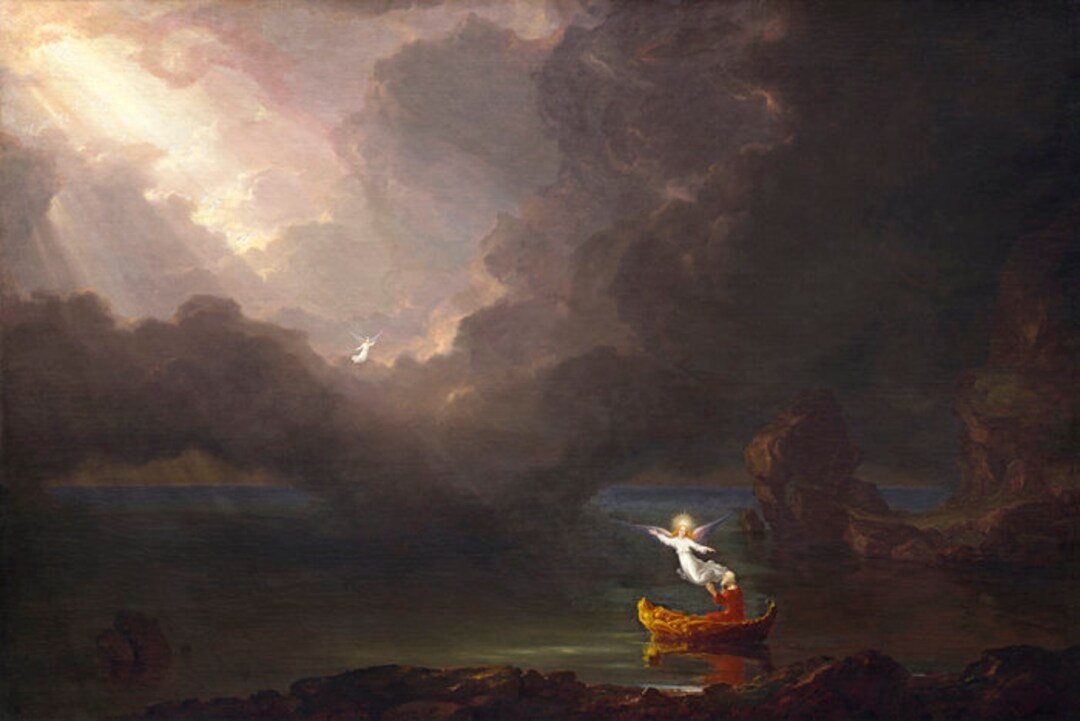The Voyage of Life Old Age Stages of Human Life Painting by Thomas Cole ...