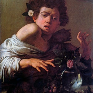 Boy Bitten by A Lizard Italian Baroque 1593 Painting by Caravaggio ...
