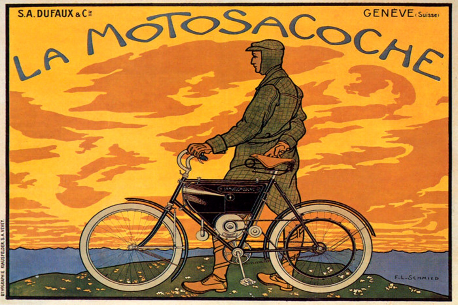 La Motosacoche Swiss Motorcycle Bike Geneve Switzerland - Etsy