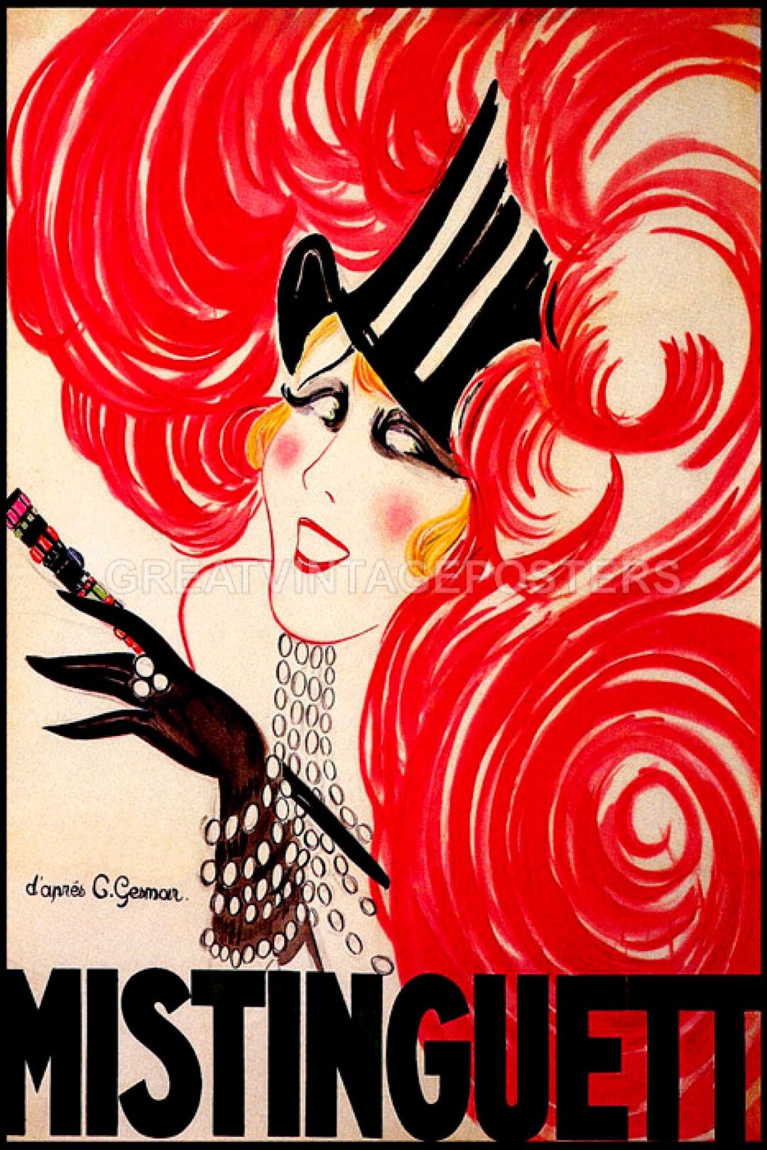 Mistinguette French Actress and Singer Paris Cabaret Show Vintage ...