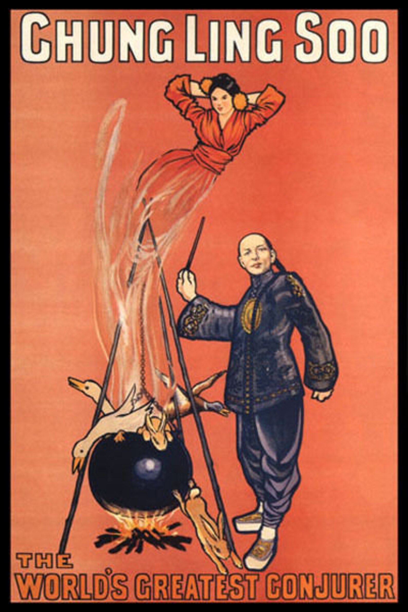 Magic Chung Ling Soo Greatest Conjurer Duck Rabbit Spirit | Etsy