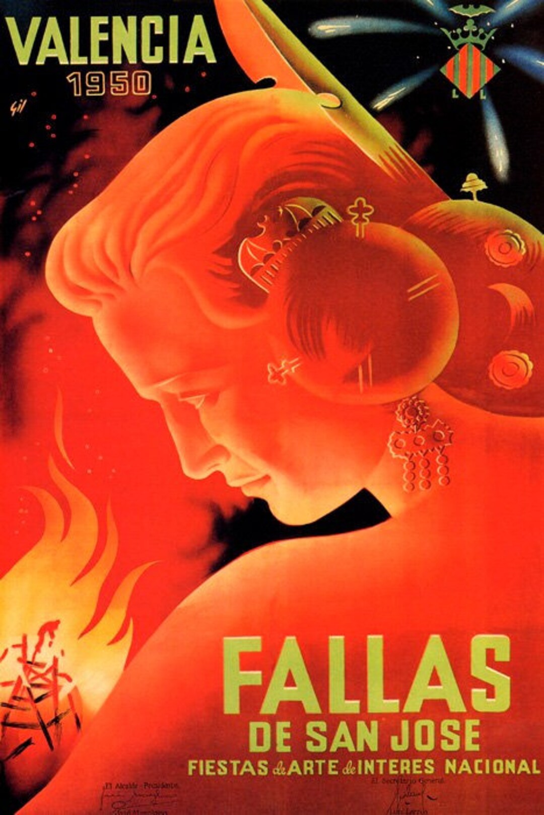 1950 Valencia Spain Fallas San Jose Fiestas Spanish Travel Vintage ...