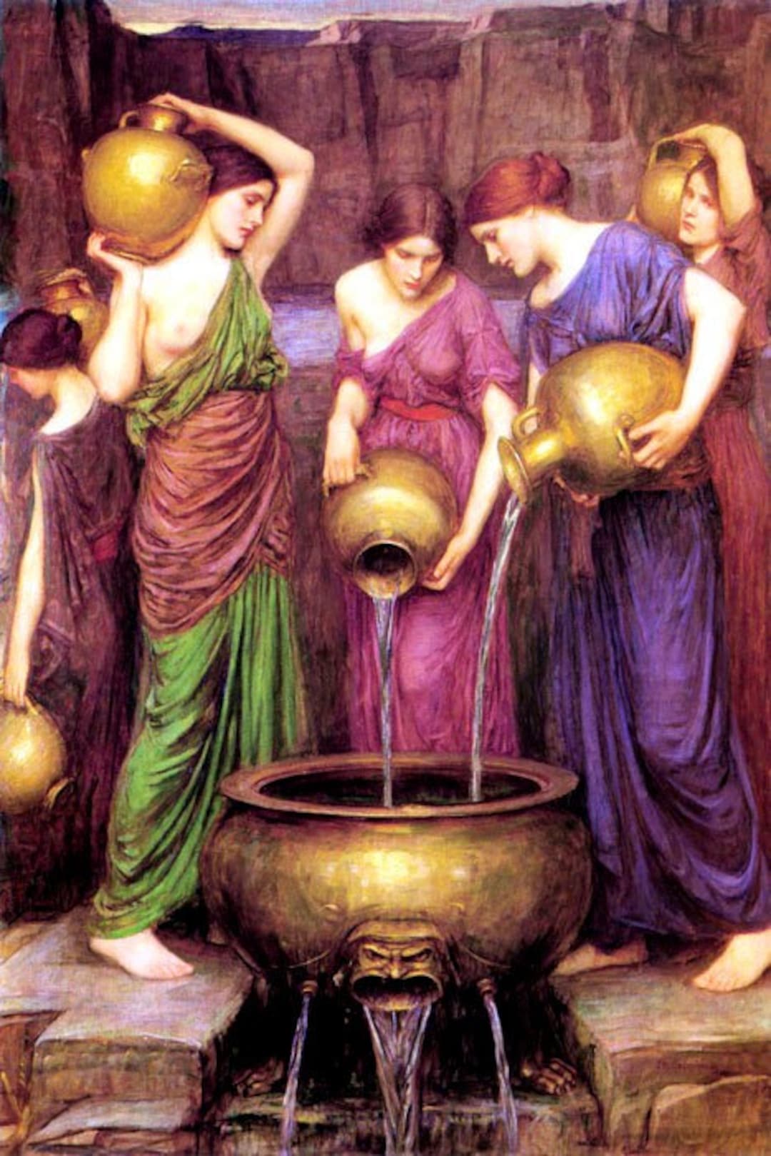 The Danaides Daughters of Danaus Punishment Greek Mythology by ...