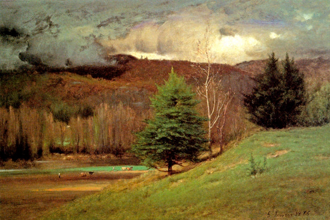 Kearsarge Village Nh American Landscape 1875 Painting by George Inness ...