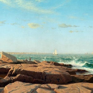 Narragansett Bay Rhode Island 1864 Harbor Seascape by William S ...