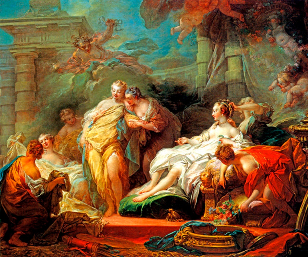 Psyche Showing Her Sisters Gifts From Cupid Mythology by Fragonard ...