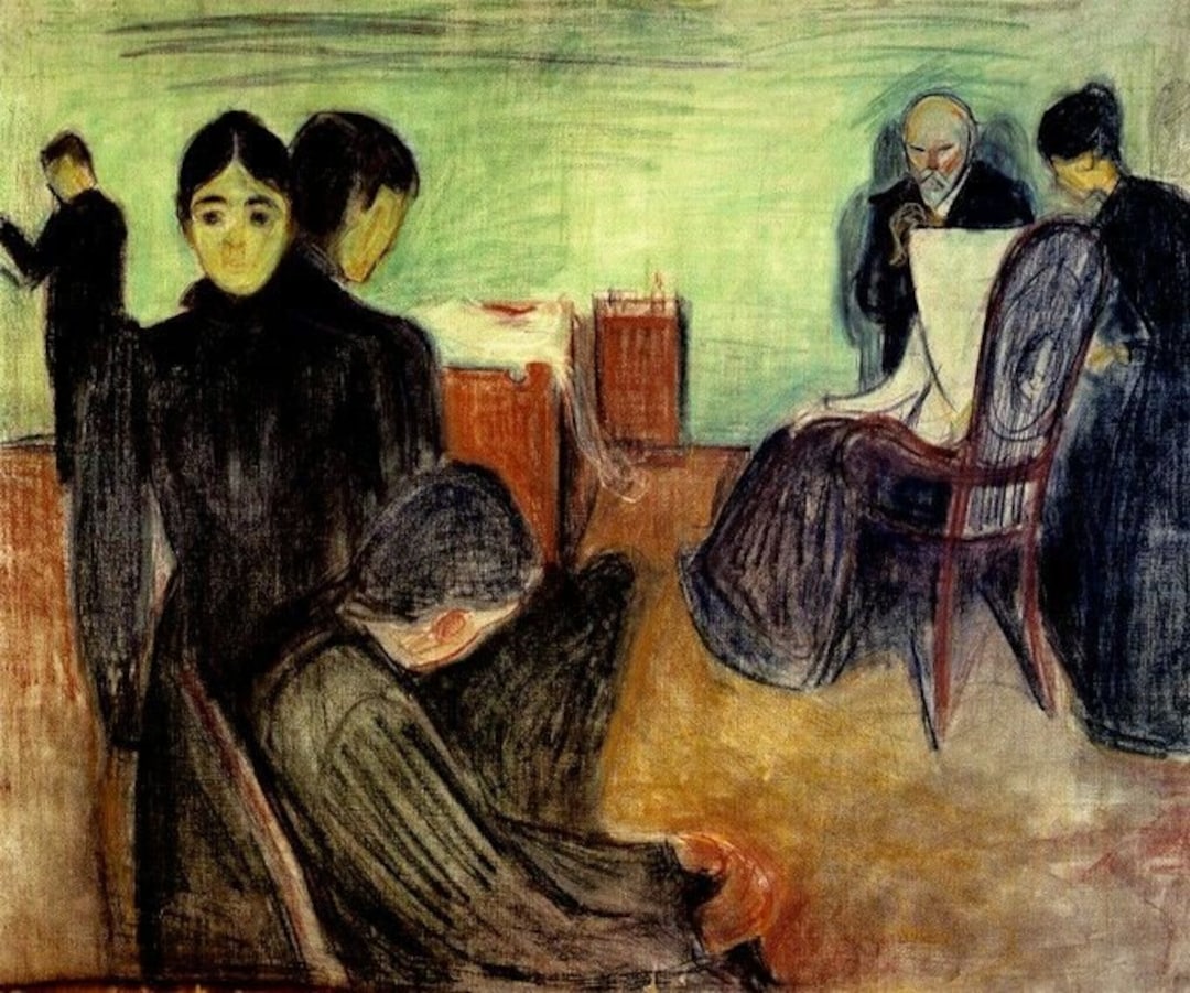 Death in the Sickroom 1893 Edvard Munch Medicine Doctor Surgeon ...