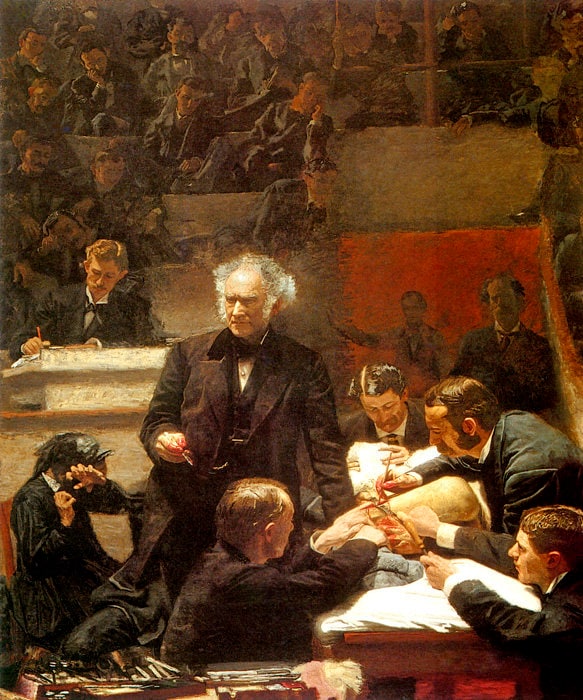 The Surgical Clinic of Professor Gross Medicine Painting by Thomas ...